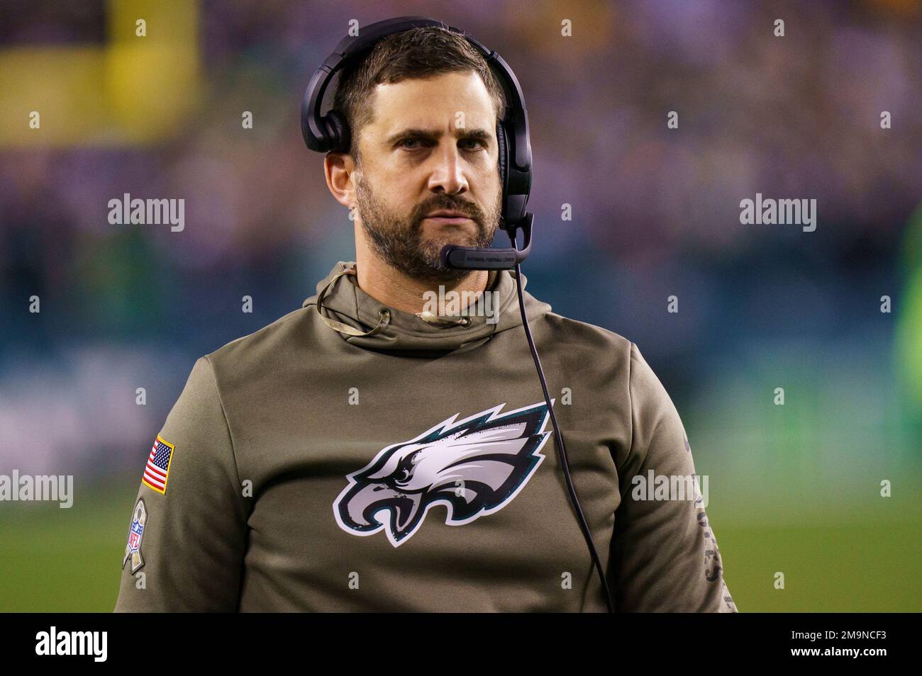 Philadelphia Eagles head coach Nick Sirianni looks on during the NFL ...