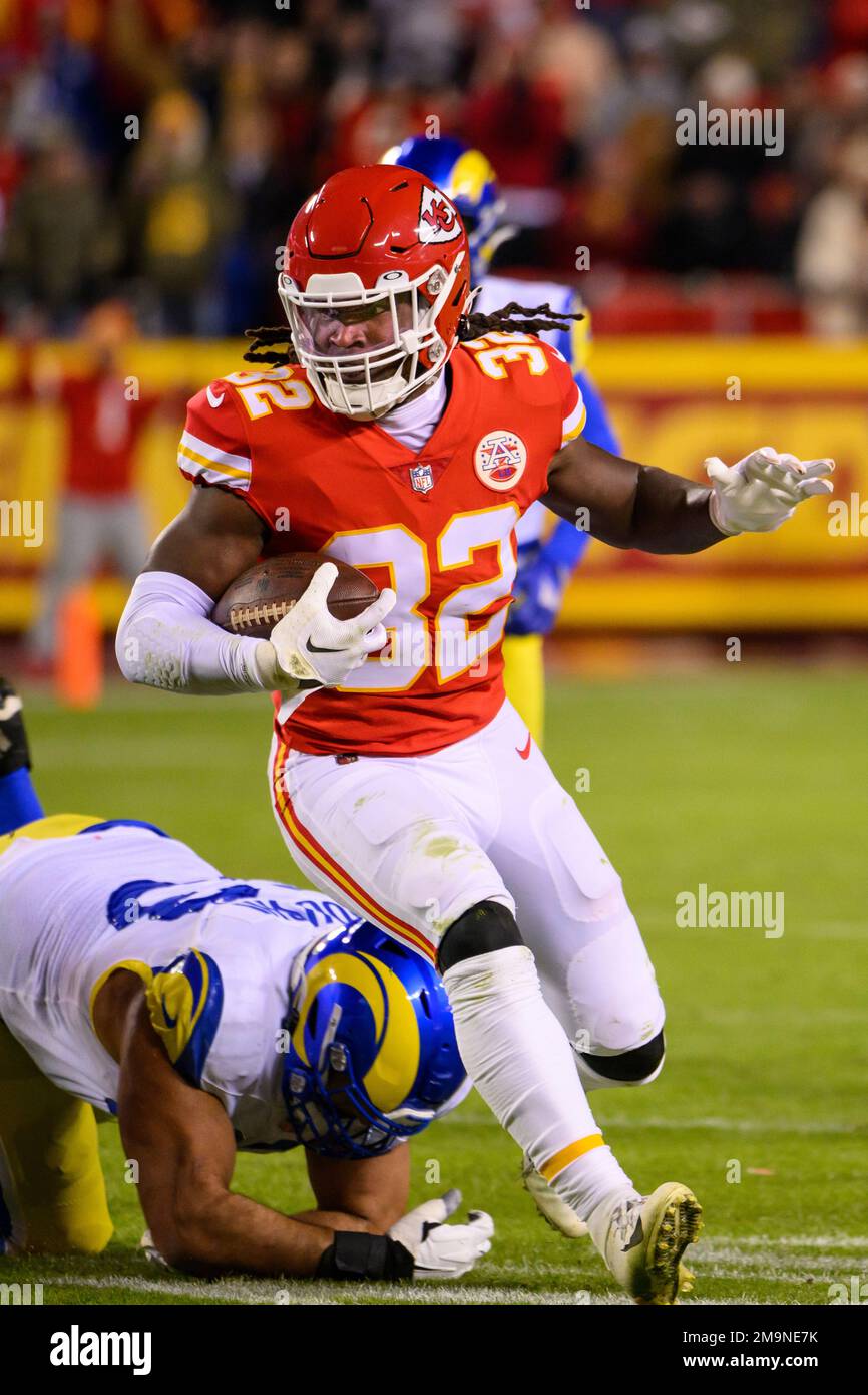 Kansas City Chiefs linebacker Nick Bolton runs back an interception ...