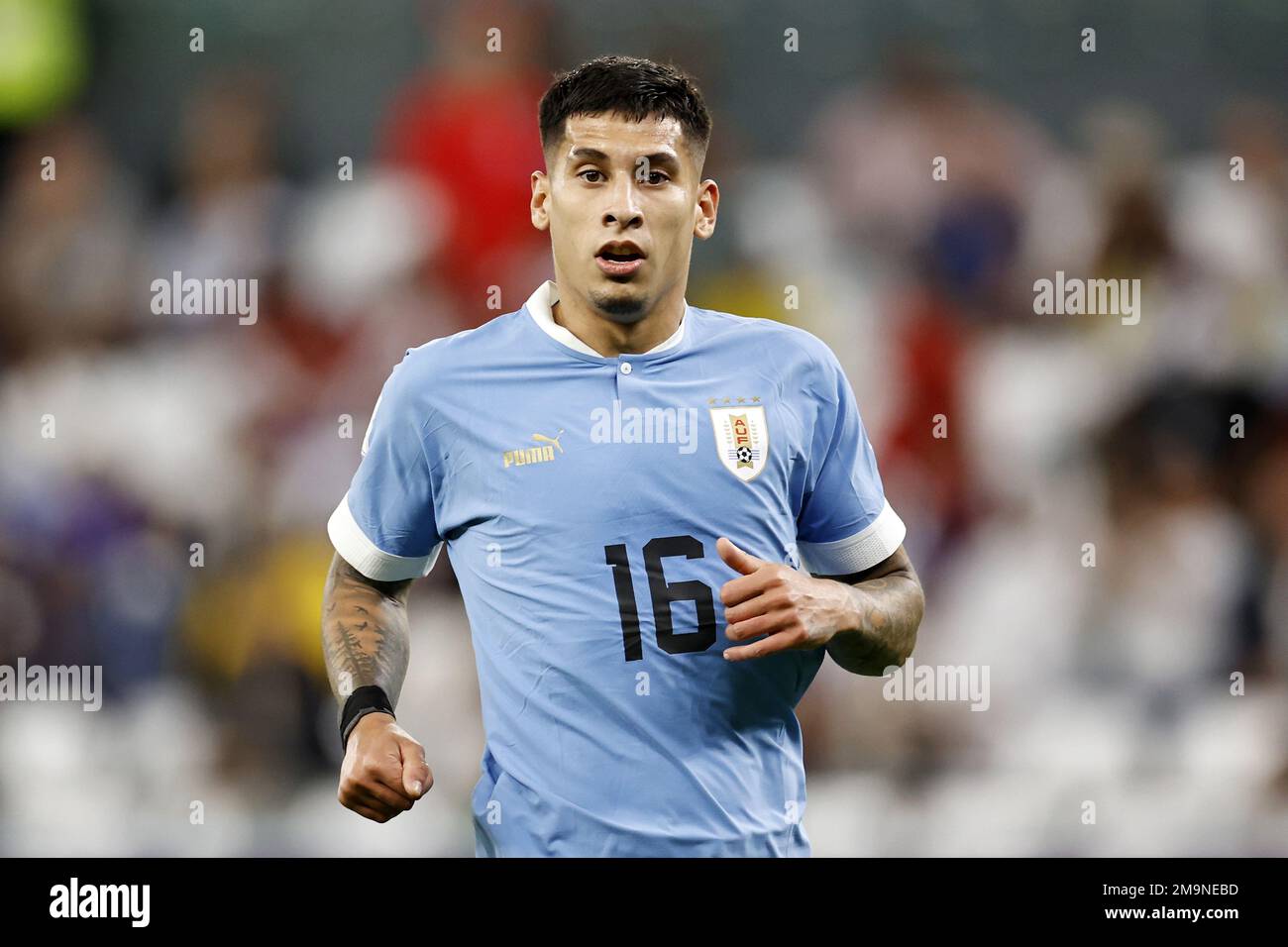 DOHA - Mathias Olivera of Uruguay during the FIFA World Cup Qatar 2022 ...