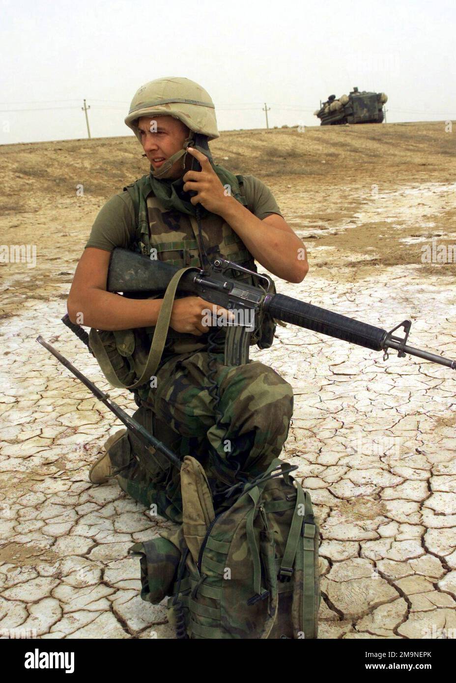 Hurst a Marine from Echo Company, Battalion Landing Team (BLT), 2nd ...