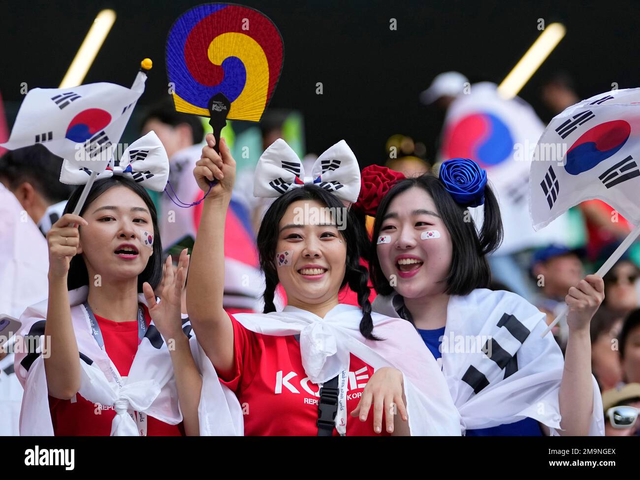 South Korea's fans prior the World Cup group H soccer match between ...