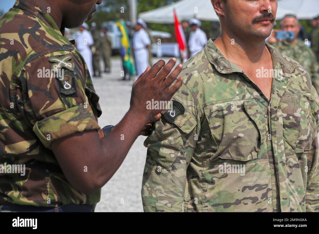 Representatives from the United States and partering nations close out ...