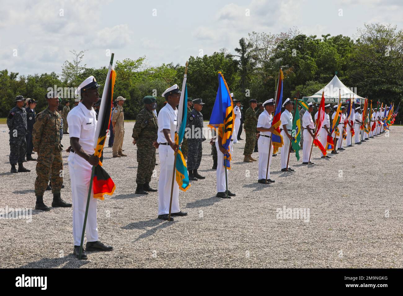 Representatives from the United States and partering nations close out ...