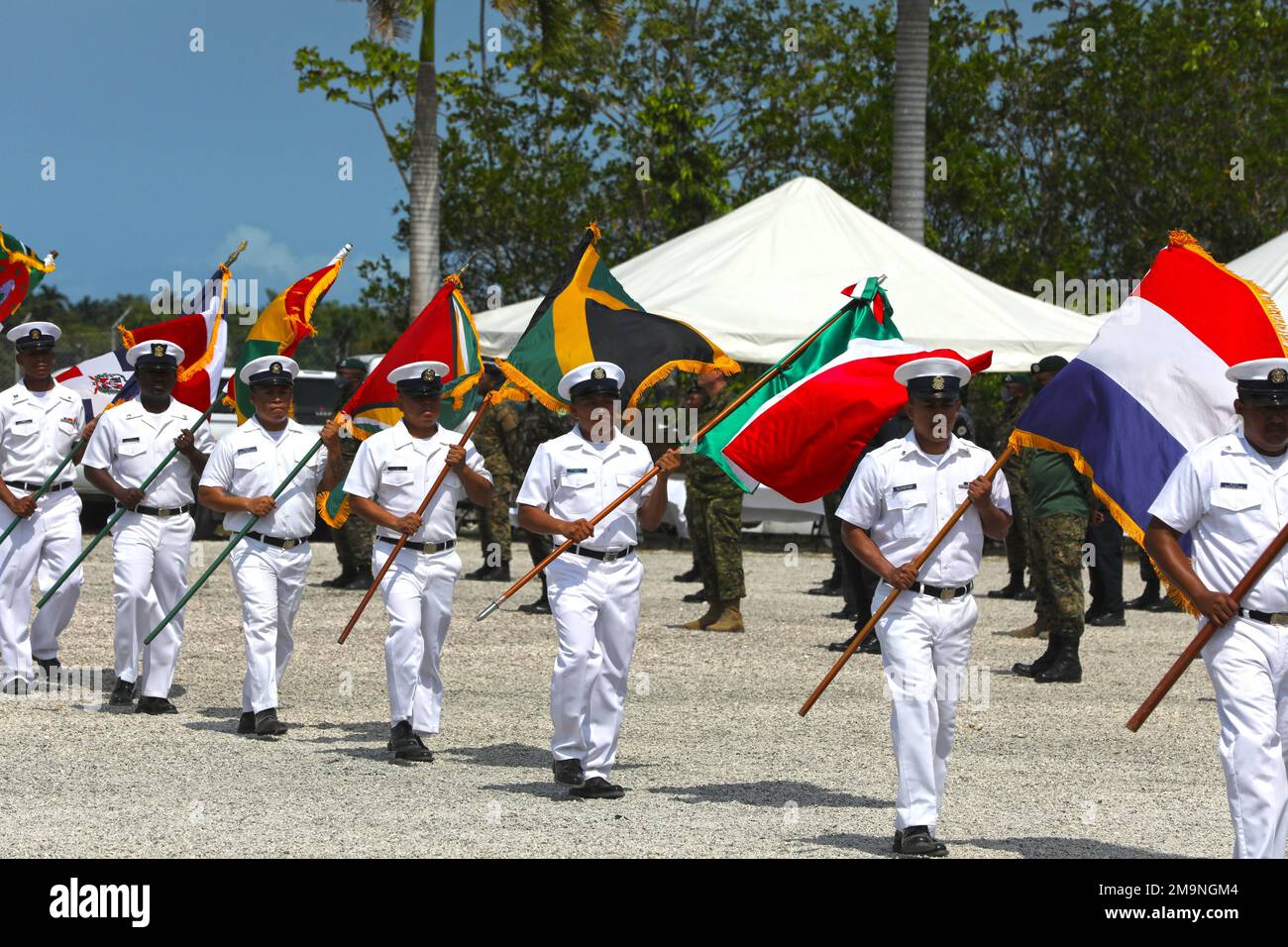 Representatives from the United States and partering nations close out ...