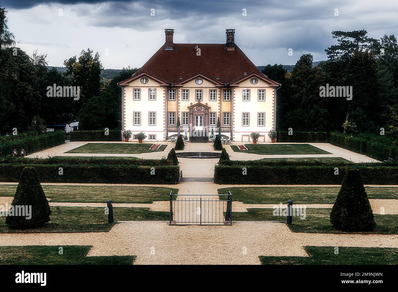 The baroque castle of Schieder Stock Photo - Alamy