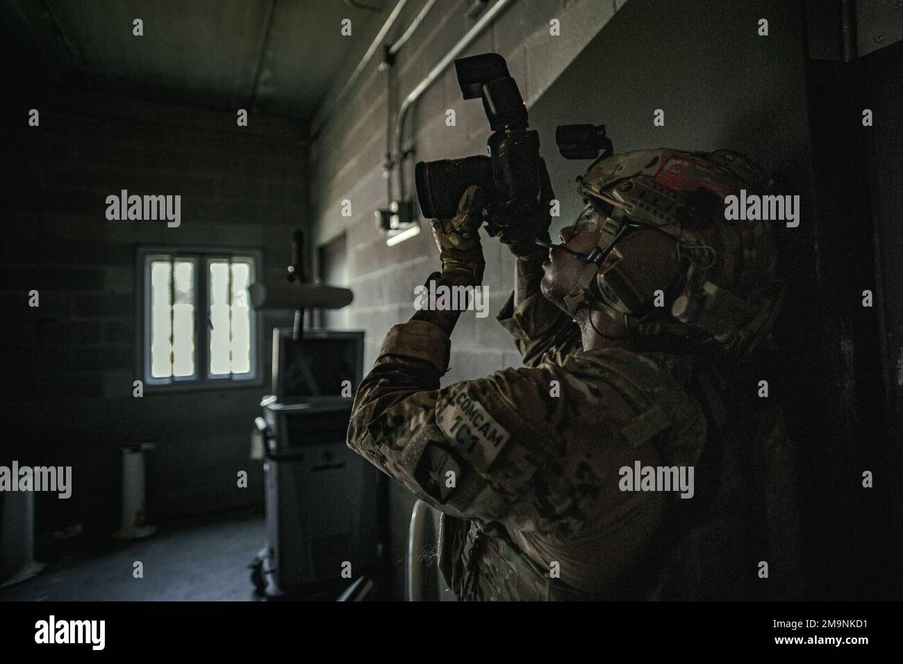 U.S. Army Sgt. Sidney Perry, assigned to 55th Signal Company (Combat ...