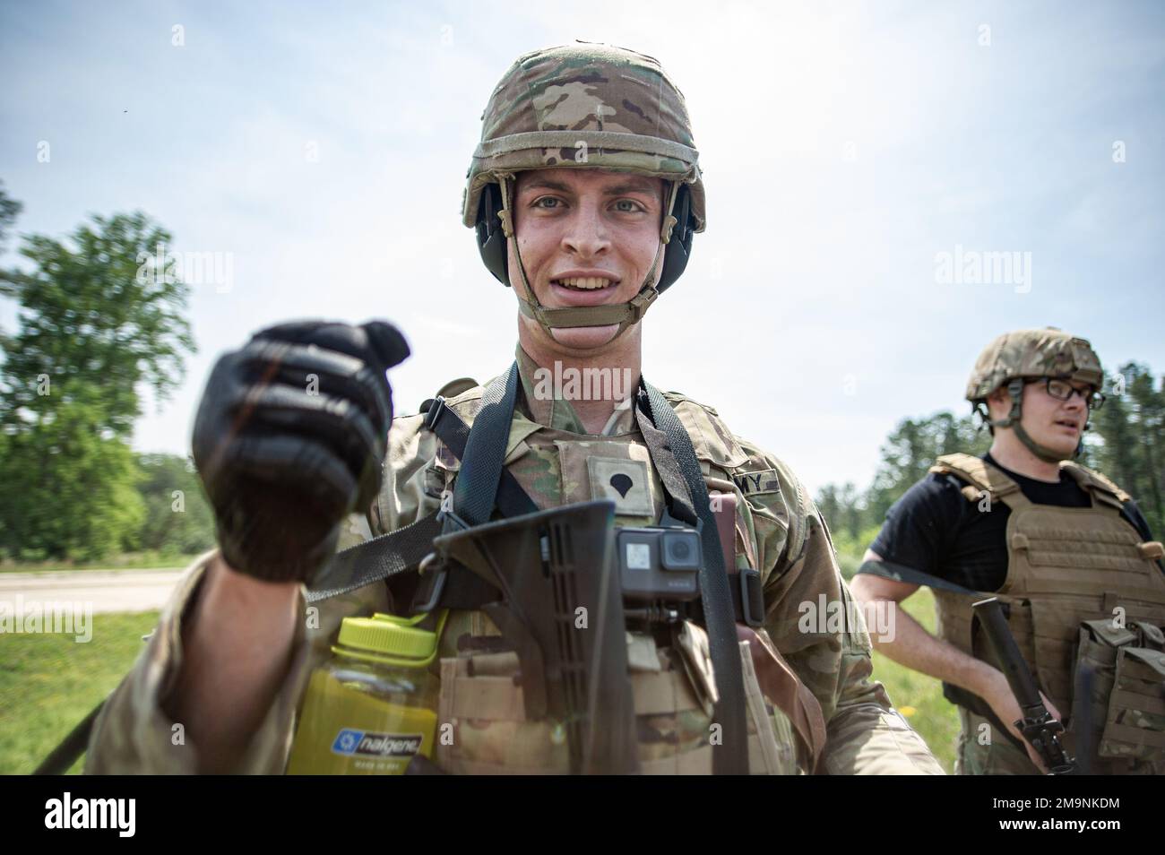 U.S. Army Spc. RJ Koreis, assigned to 3rd Psychological Operations ...