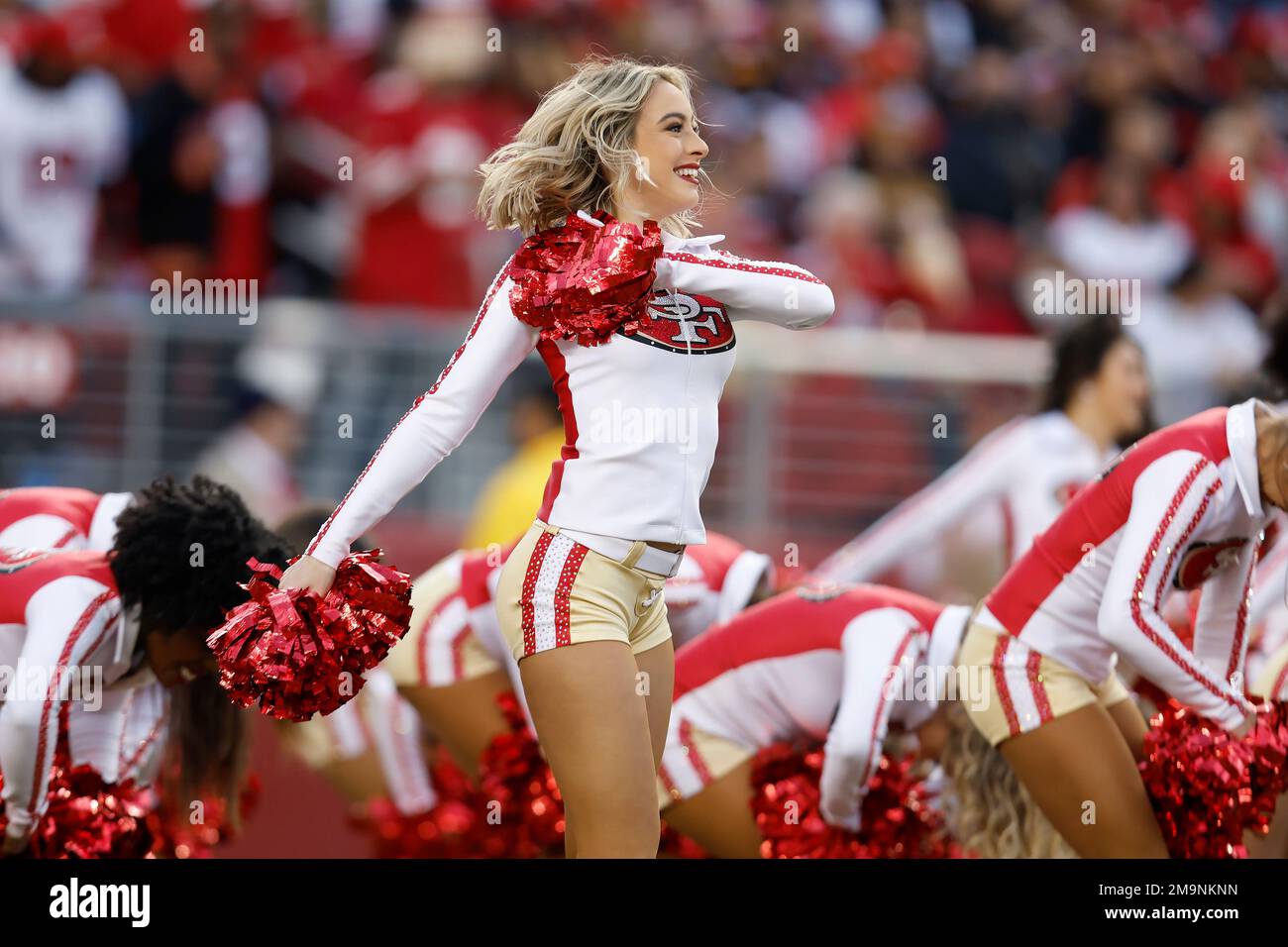 San Francisco 49ers cheerleaders perform during an NFL football game ...
