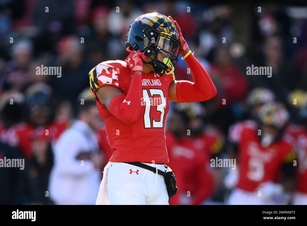 Maryland defensive back Glendon Miller (13) in action during the first ...