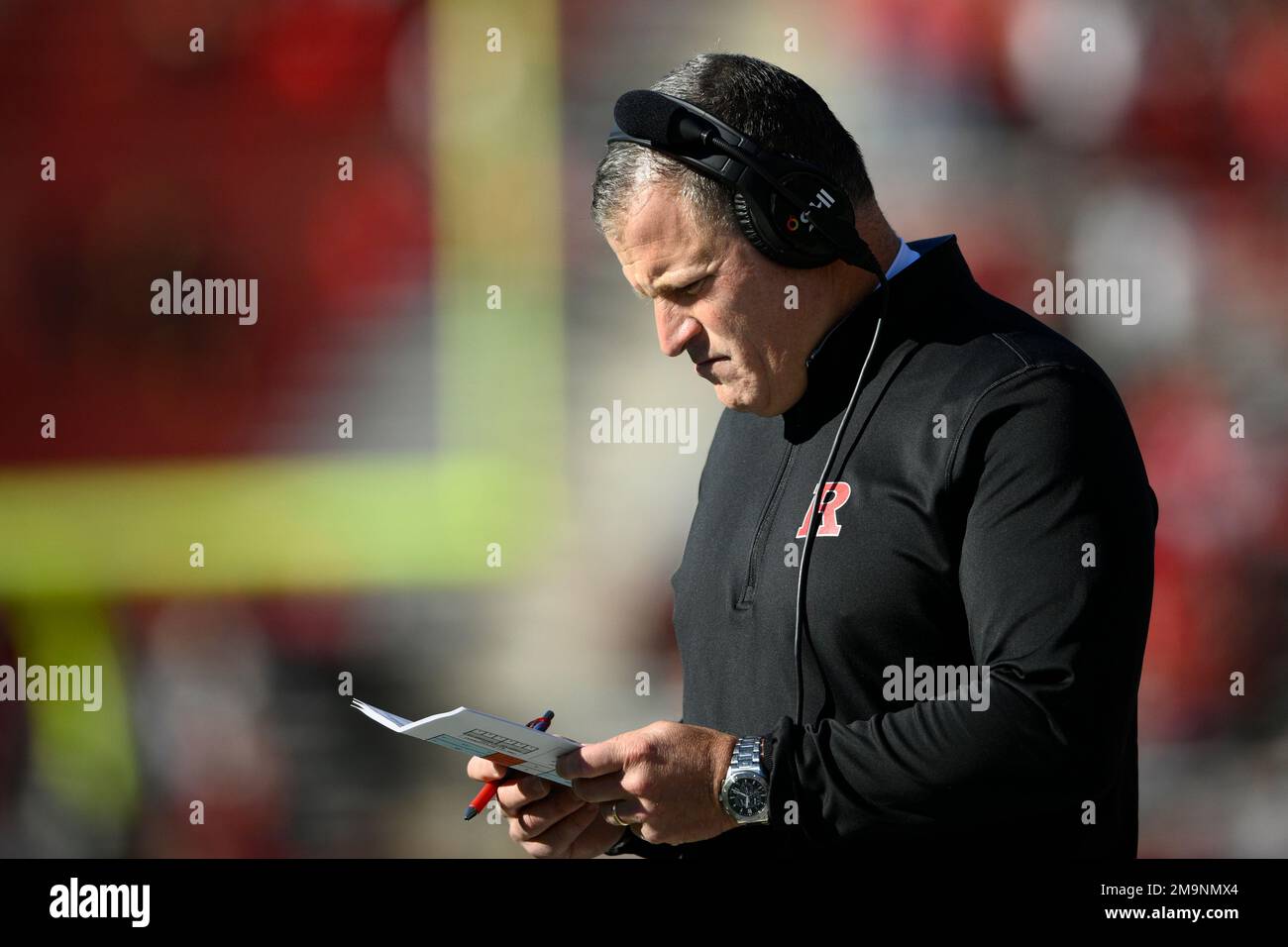 Rutgers head coach Greg Schiano looks on during the first half of an ...