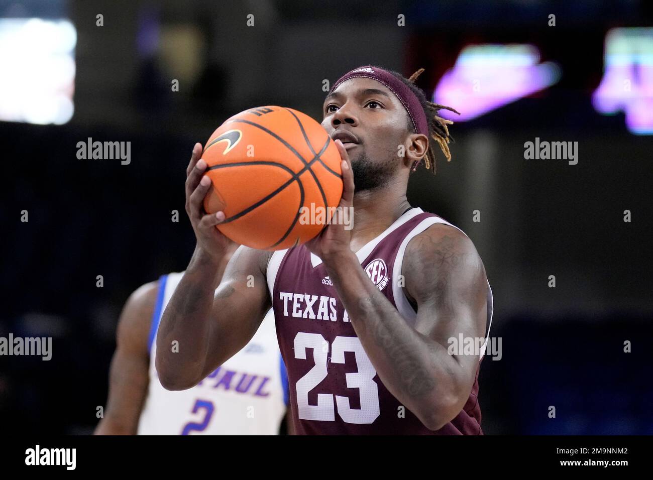 Texas A&M's Tyrece Radford shoots a free throw during an NCAA college ...