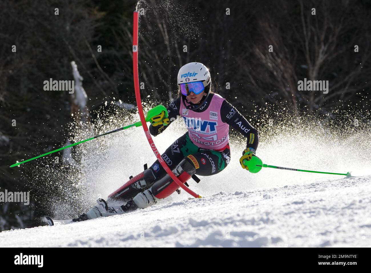 Italy's Marta Rossetti competes during a women's World Cup slalom ...