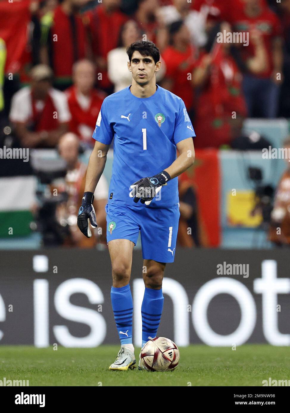 AL KHOR - Morocco goalkeeper Yassine Bounou during the FIFA World Cup ...