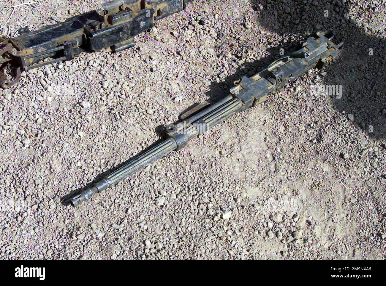 An Iraqi 7.62mm SGM medium machine gun is among the weapons seized by ...