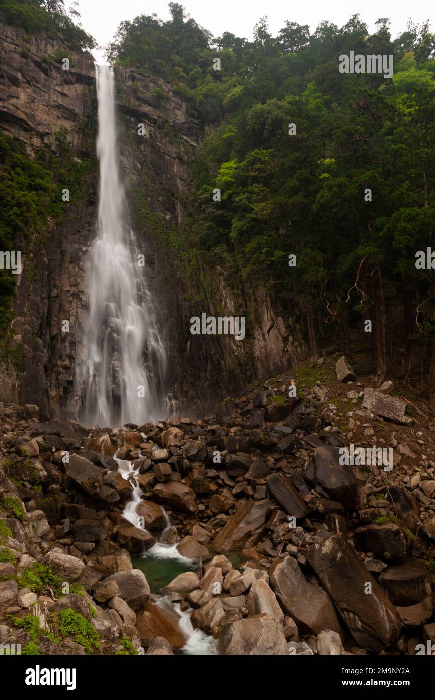 Nachi no Taki or Nachi Falls, a sacred Shinto site on the Kumano Kodo ...