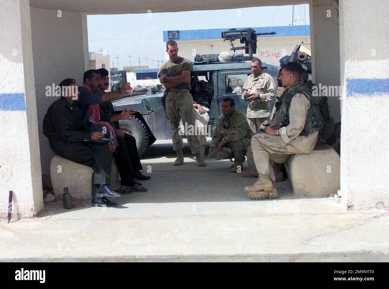 US Marine Corps (USMC) personnel assigned to the 4th Civil Affairs ...