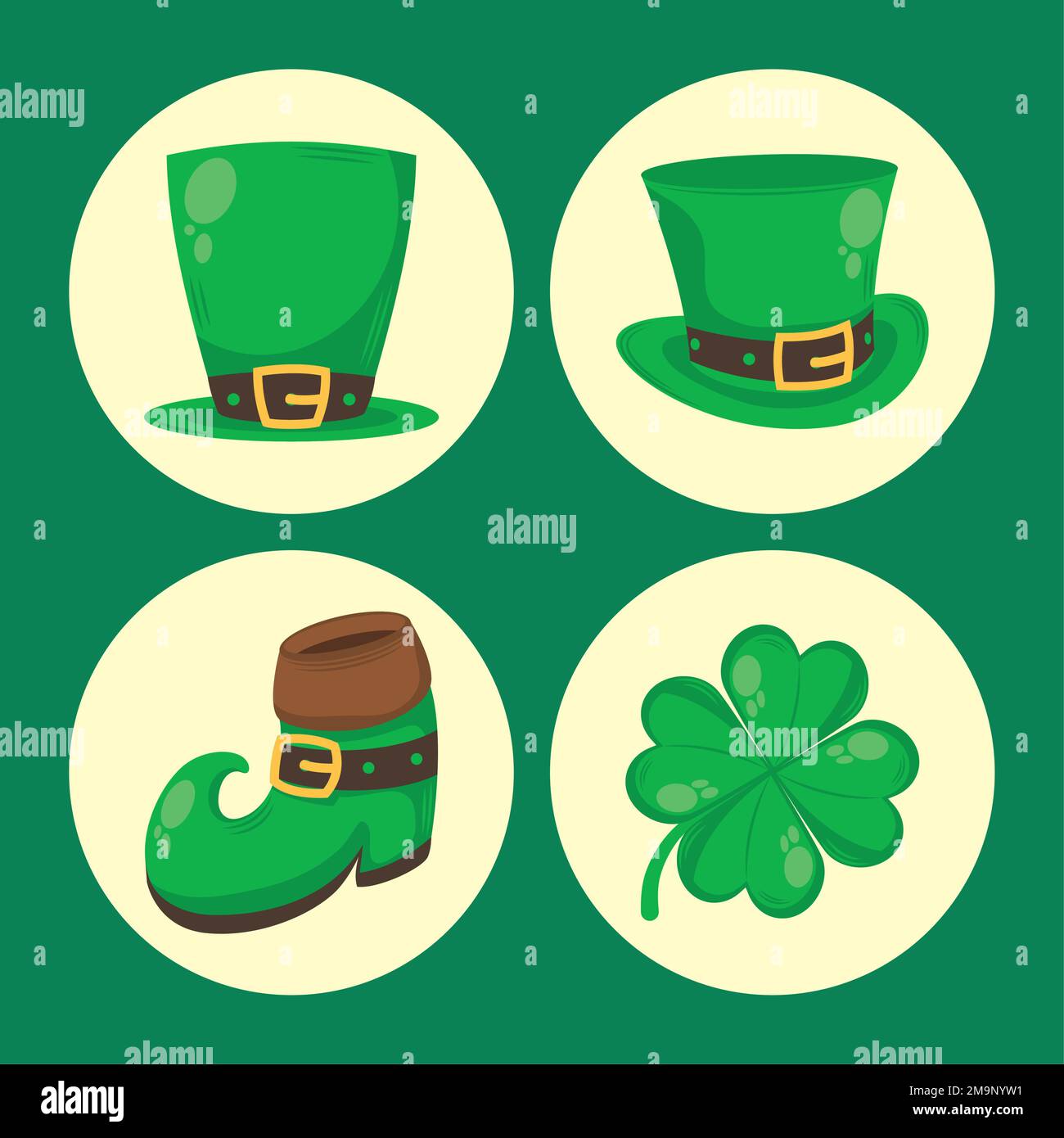Four leave clover Stock Vector Images - Alamy