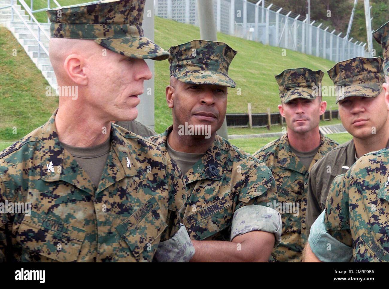Colonel (COL) Yowell (left), USMC, Assistant CHIEF of STAFF, G-5 ...