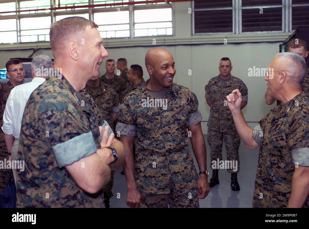 General (GEN) Michael W. Hagee, (left), Commandant of the Marine Corps ...