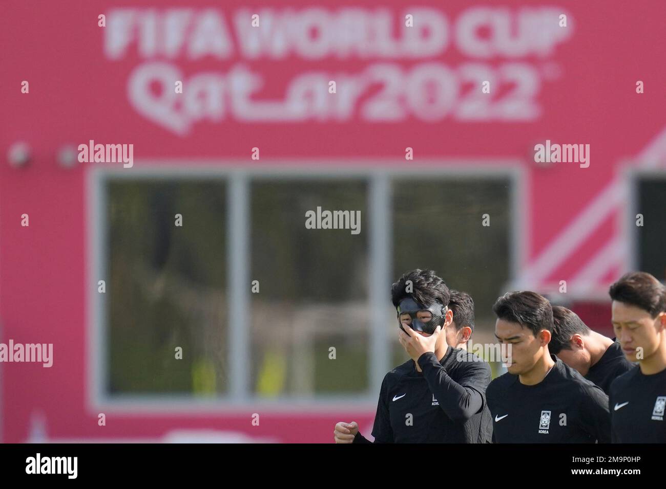South Korea's Son Heung-min, left, Cho Yu-min, center, and Lee Jae-sung ...
