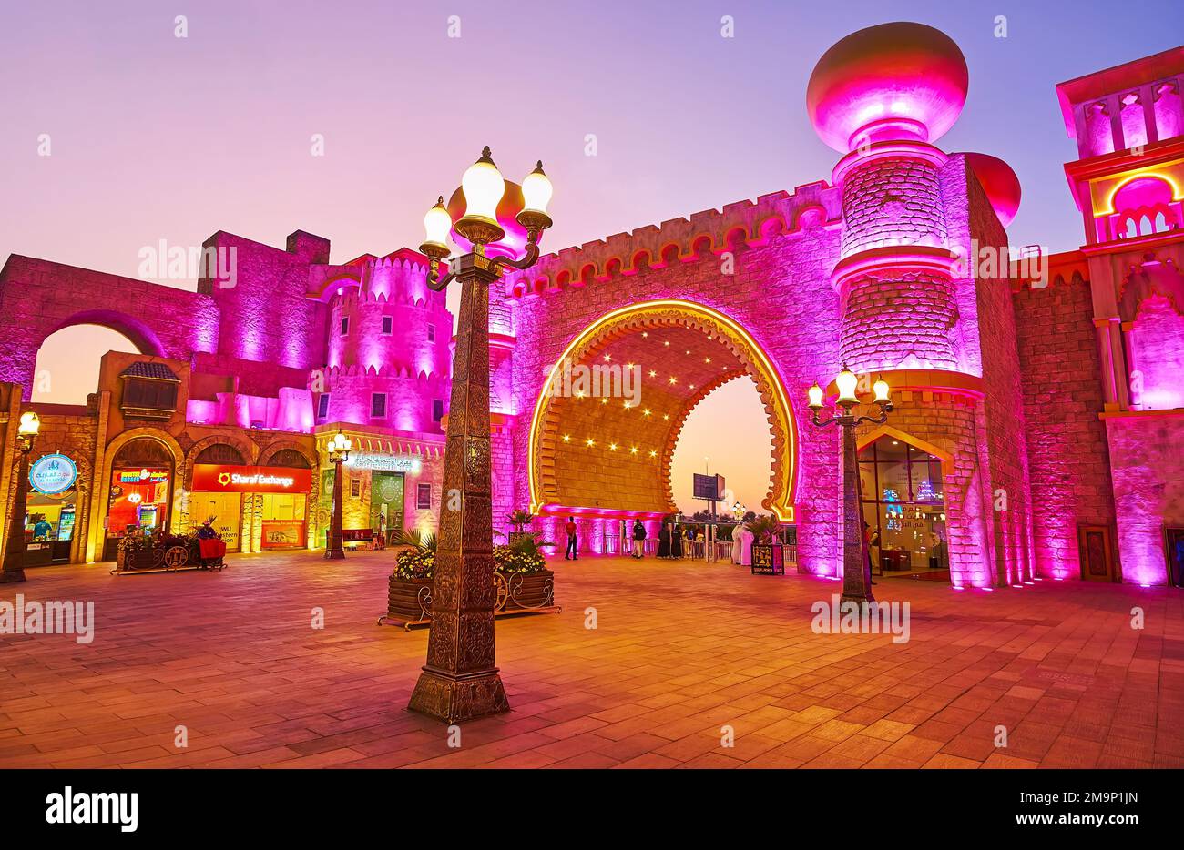 DUBAI, UAE - MARCH 6, 2020: The Culture Square of Global Village Dubai ...