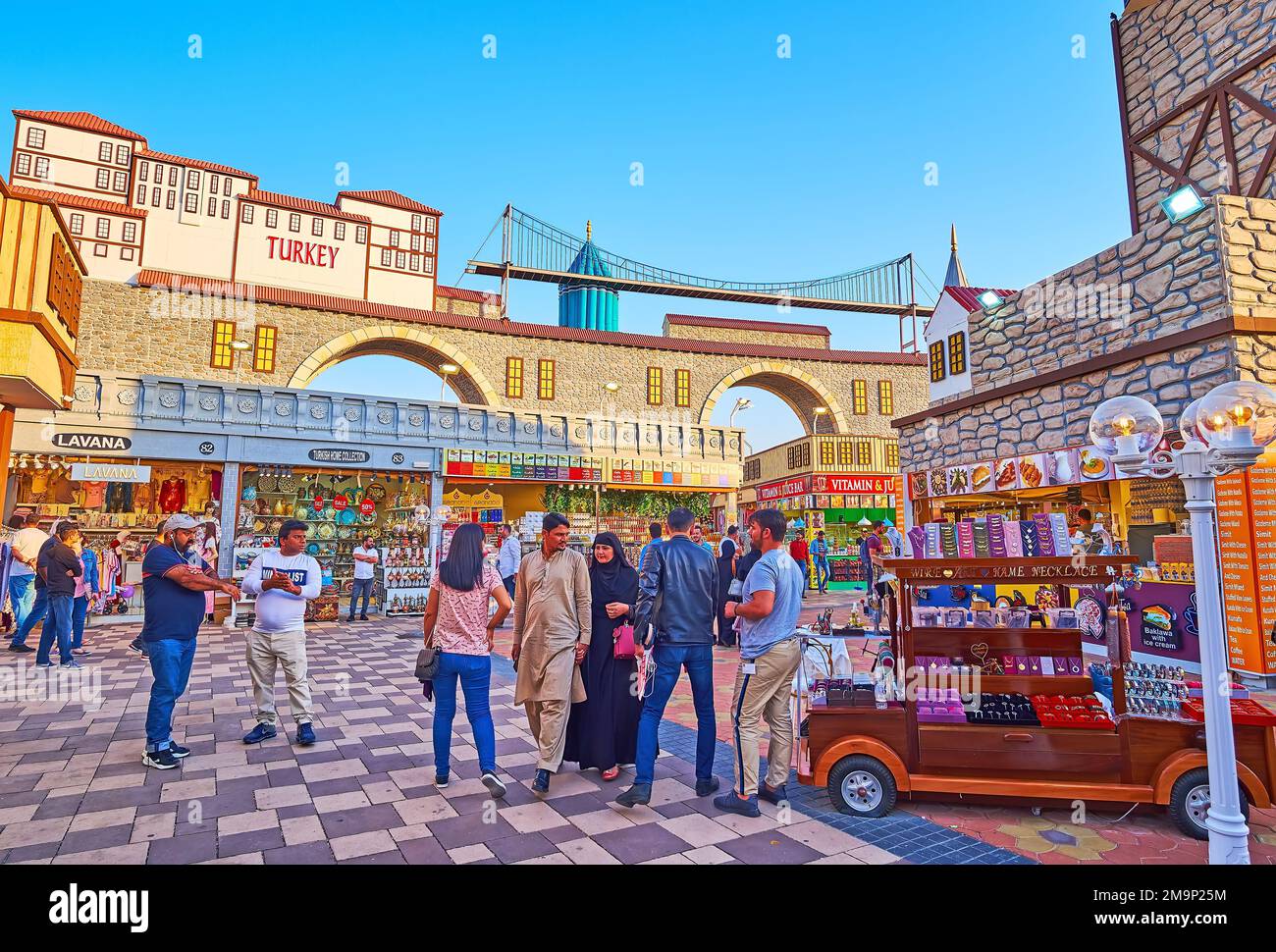 DUBAI, UAE - MARCH 6, 2020: Pavilion of Turkey in Global Village Dubai ...