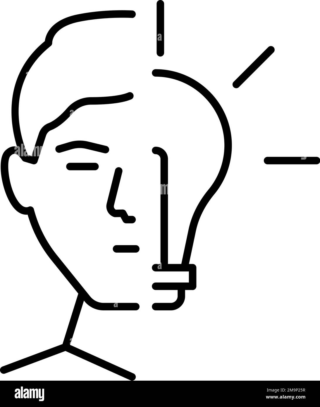 Creative, creativity, discussion vector icon on transparent background ...