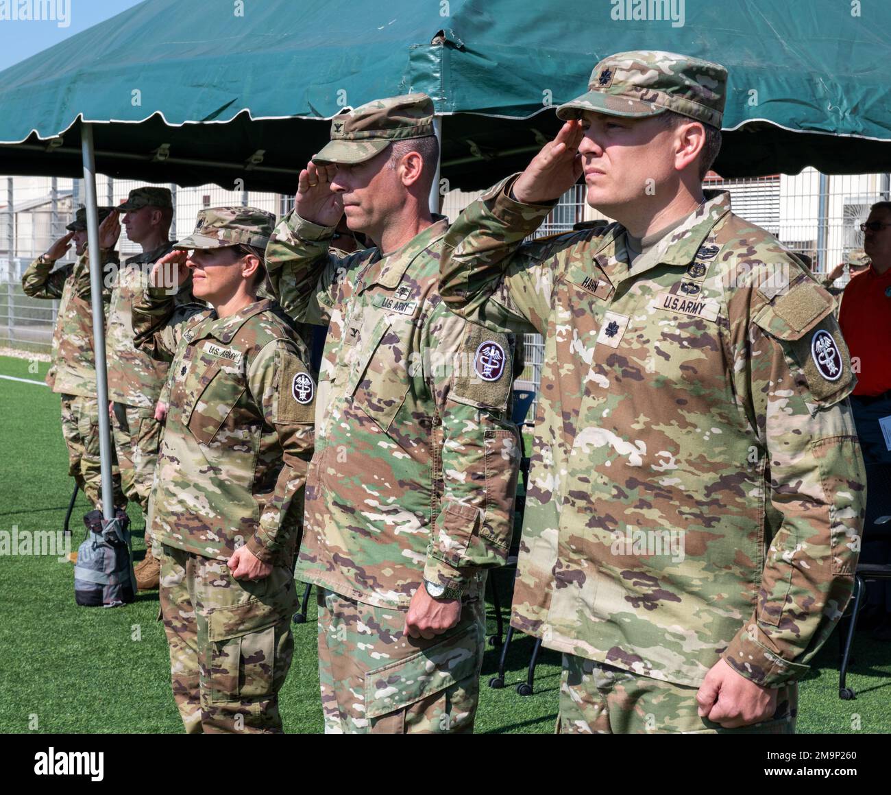 (From left) U.S. Army Lt. Col. Nicole K. Charbonneau, outgoing Public ...