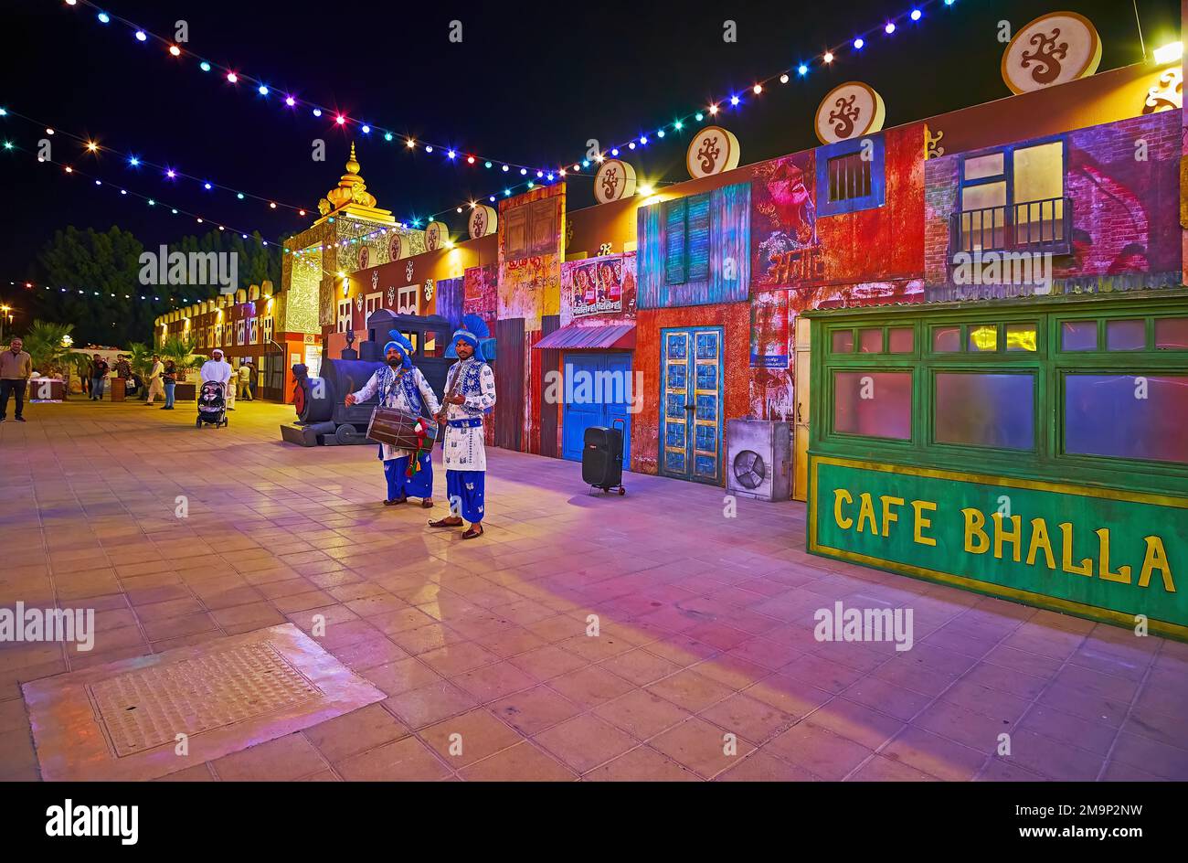 DUBAI, UAE - MARCH 6, 2020: The Bollywood-style show at the India ...