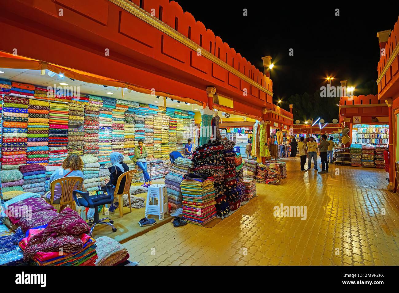DUBAI, UAE - MARCH 6, 2020: The large amount of natural and synthetic ...