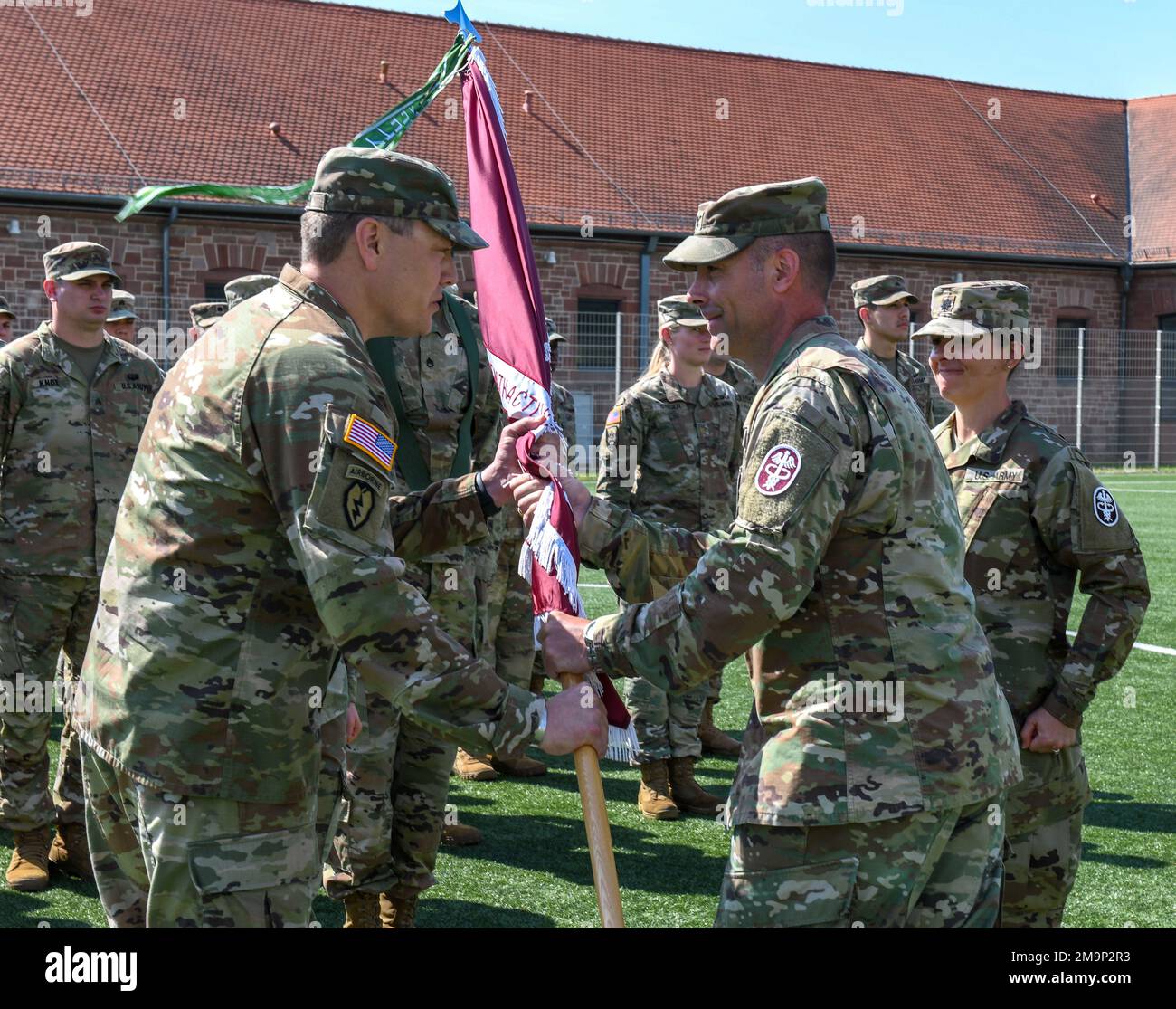 U.S. Army Col. Kenneth Spicer (right), Public Health Command Europe ...