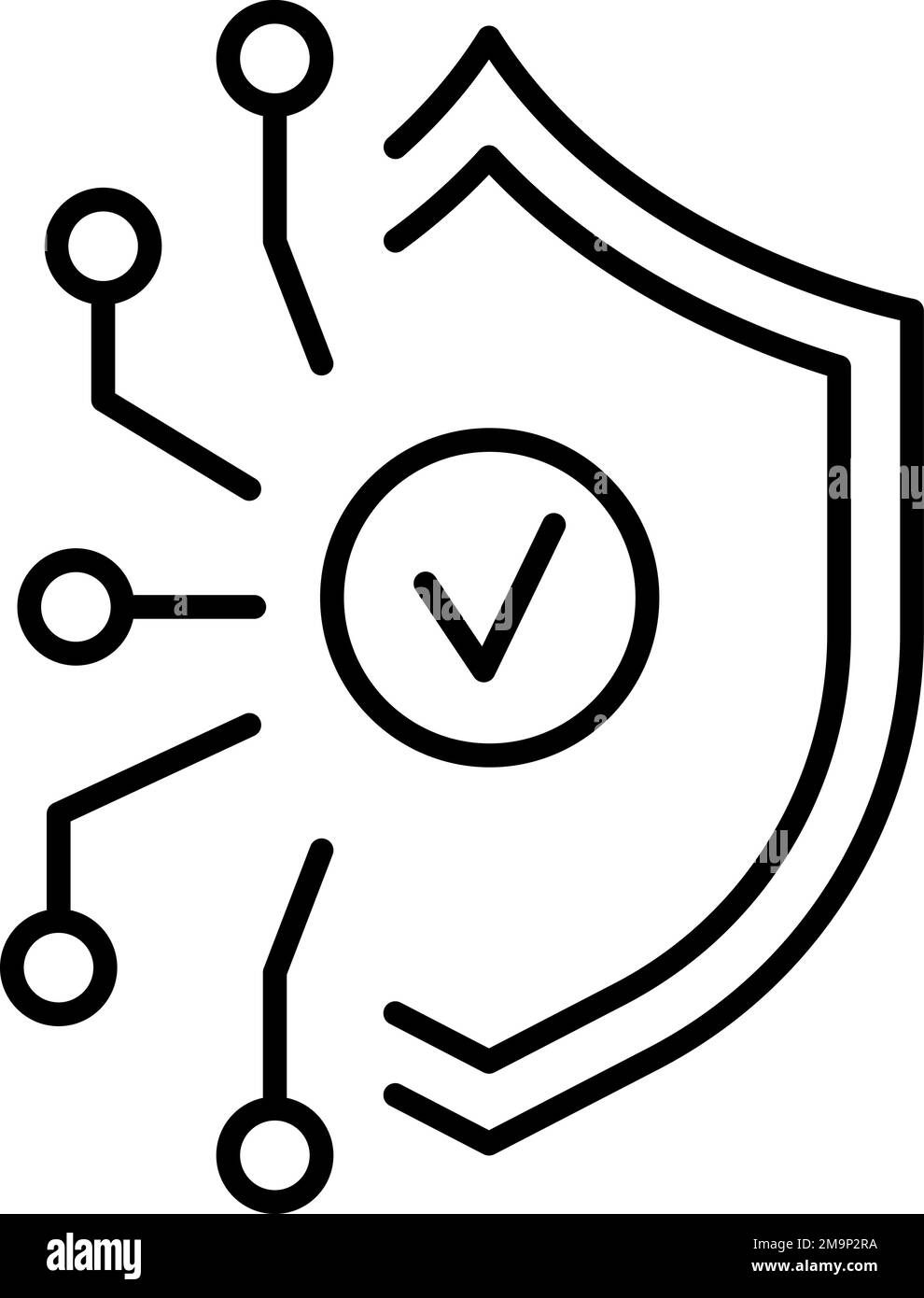 Computer, device, protect vector icon on transparent background ...