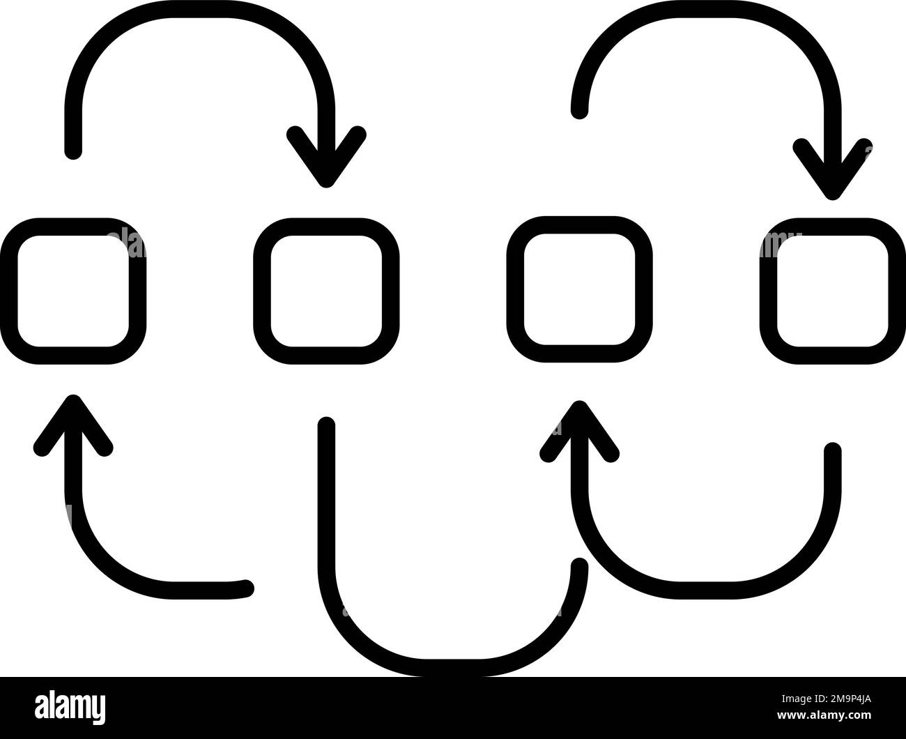 Algorithm, connection, hierarchy vector icon on transparent background ... Algorithm, connection, hierarchy vector icon on transparent background ...