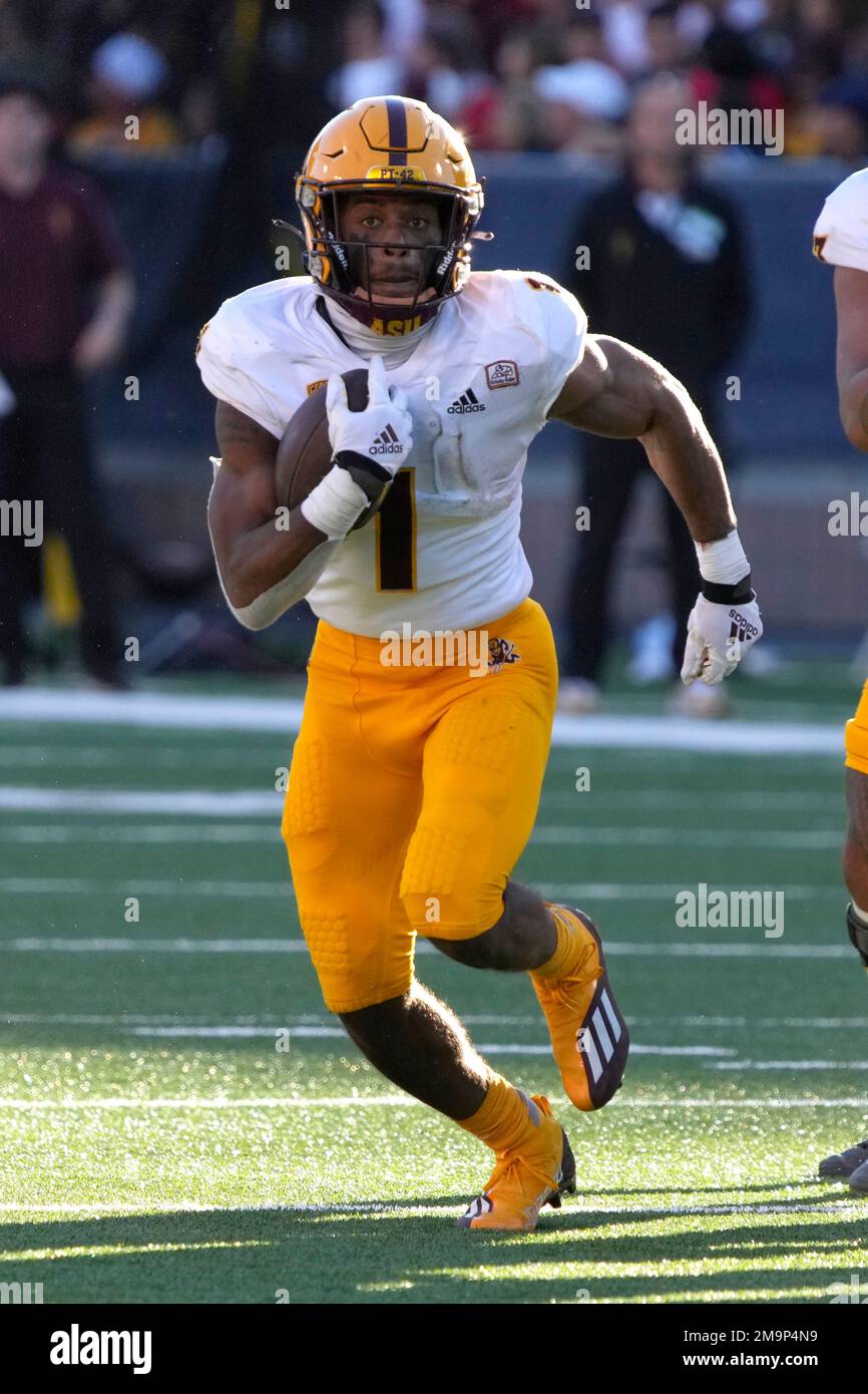 Arizona State running back Xazavian Valladay (1) in the first half ...