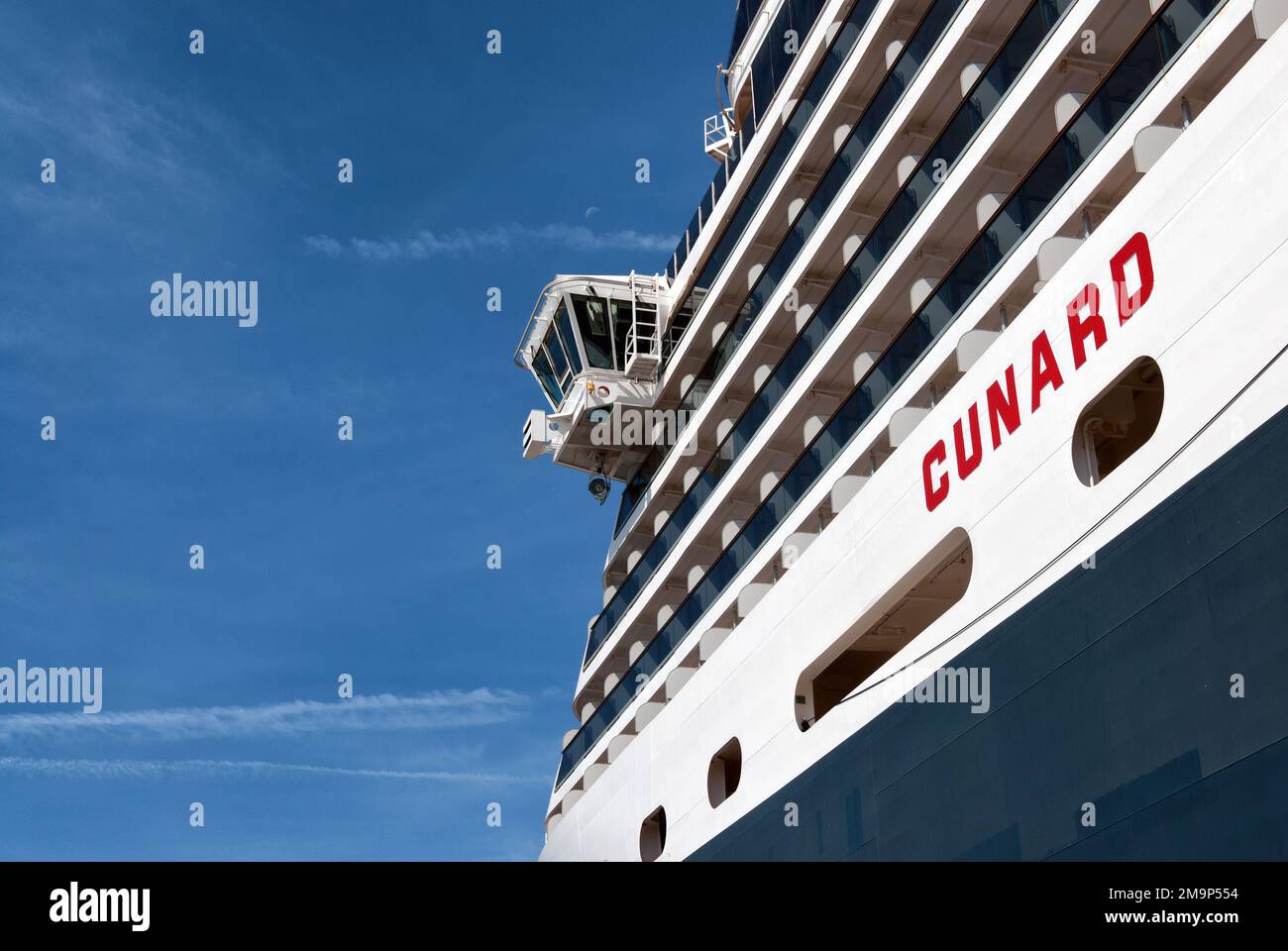 Graphic detail view of Cunard's Vista class cruise ship Queen Victoria ...