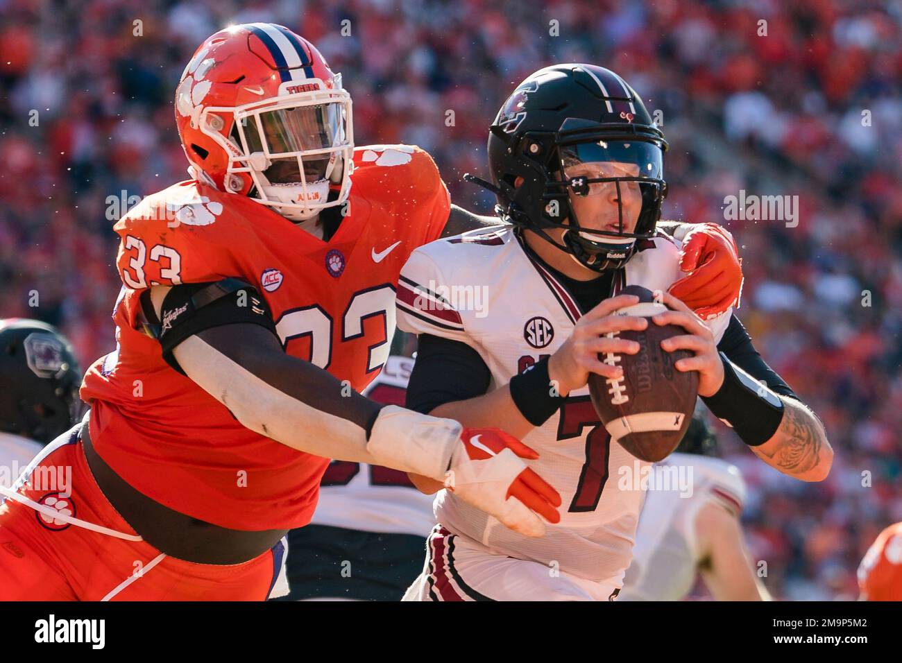 Clemson South Carolina Quarterback Sack