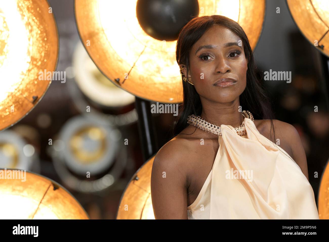 Nimi Blackwell poses for photographers upon arrival at the UK premiere ...