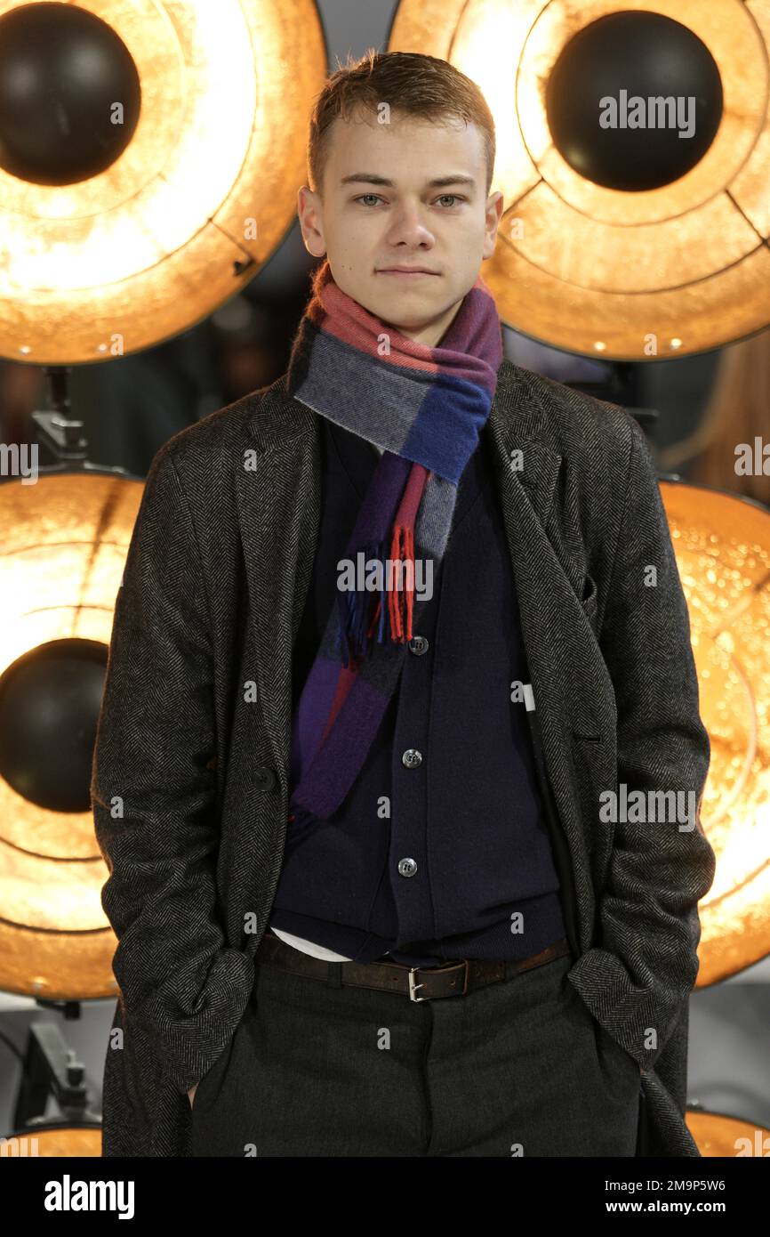 Conrad Khan poses for photographers upon arrival at the UK premiere of the film 'The Fabelmans ...