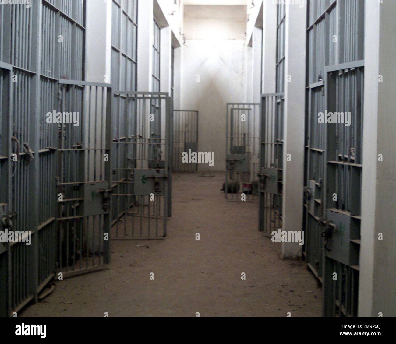 The open jail cells within the nearly destroyed Iraqi Ministry of ...