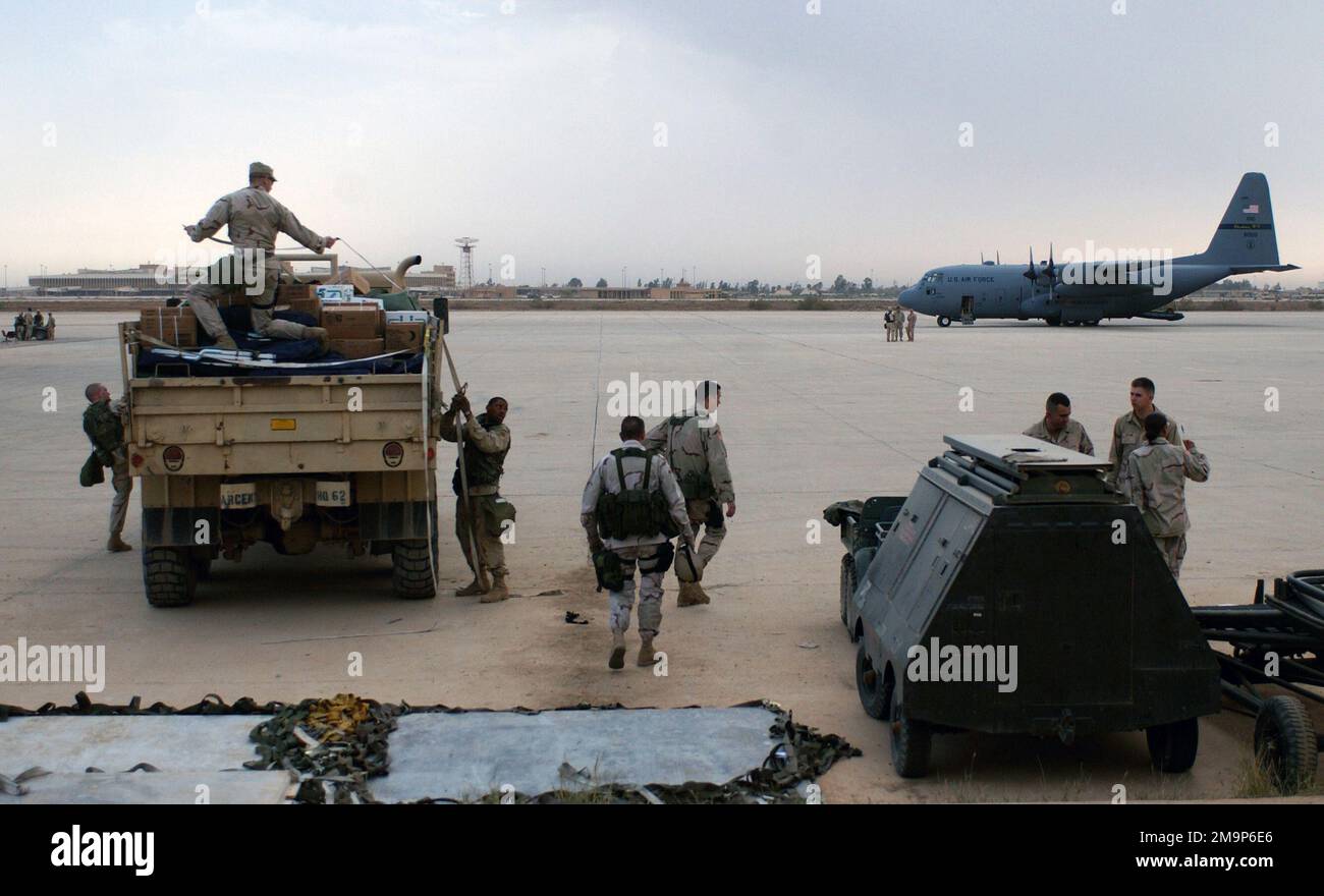 US Air Force (USAF) members of the Tanker Airlift Control Element ...