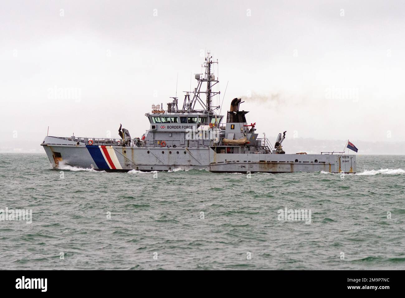 The UK Border Force customs cutter Protector Stock Photo - Alamy