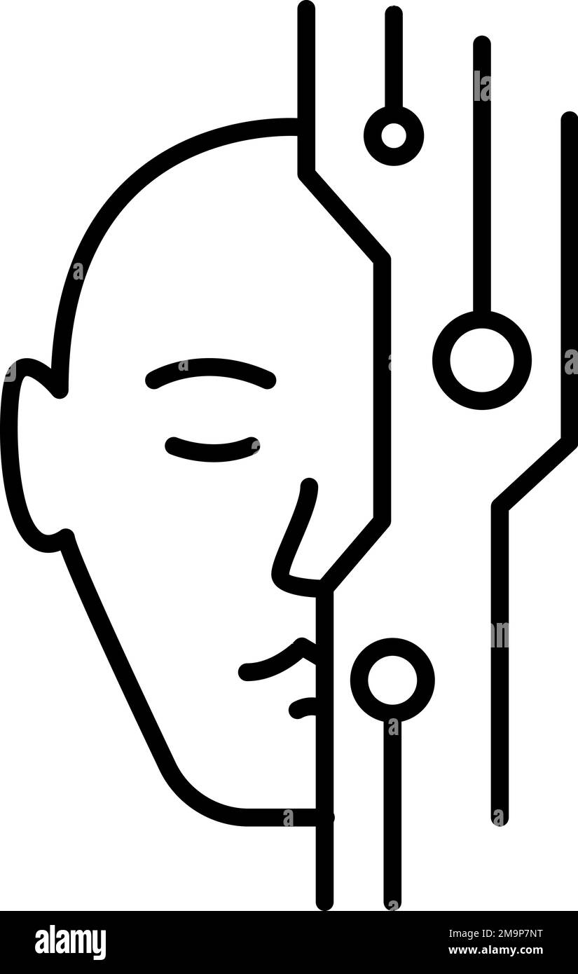 Ai, artificial, engineering vector icon on transparent background ...