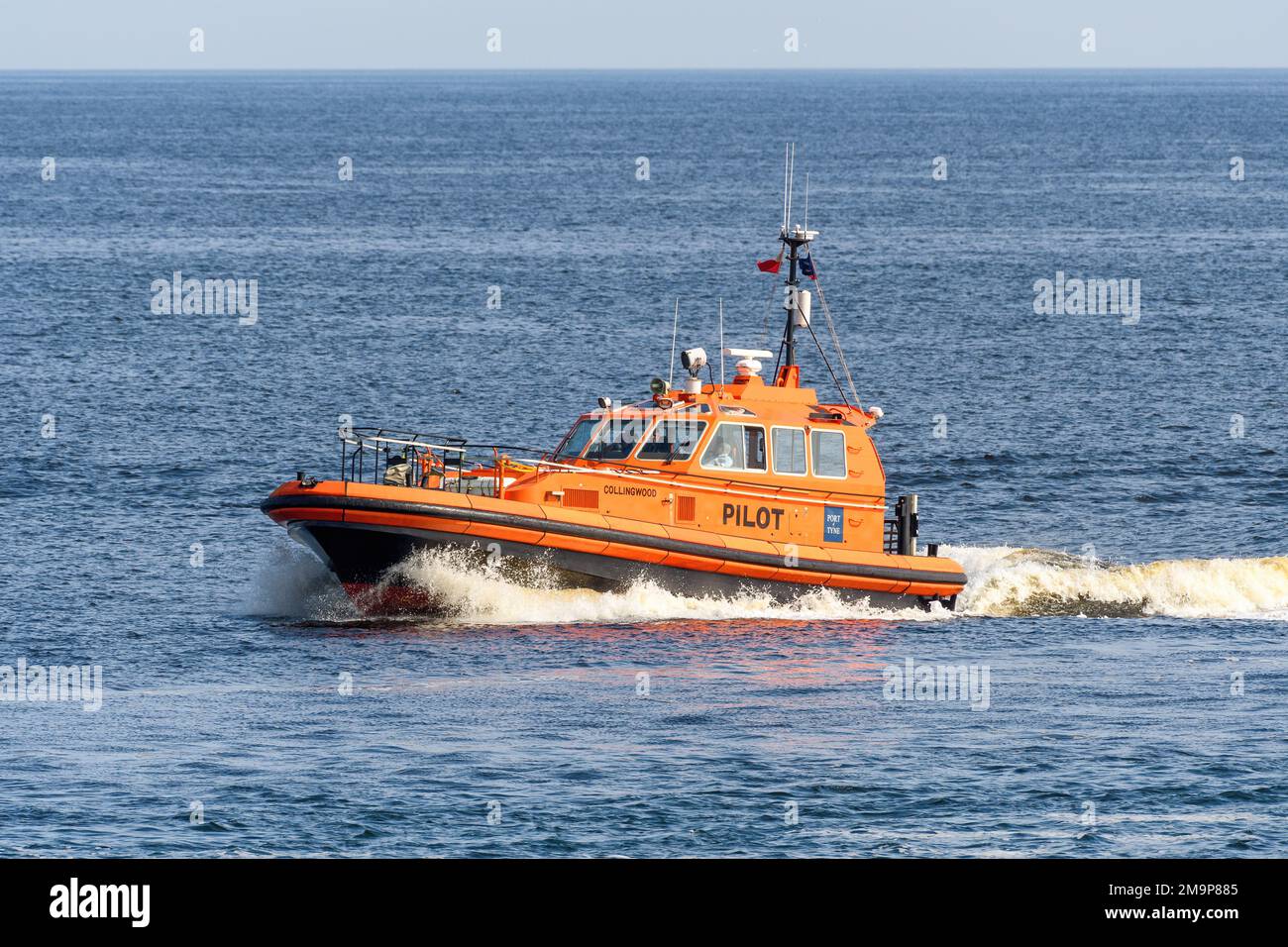The British pilot boat Collingwood at the Port of Tyne Stock Photo - Alamy