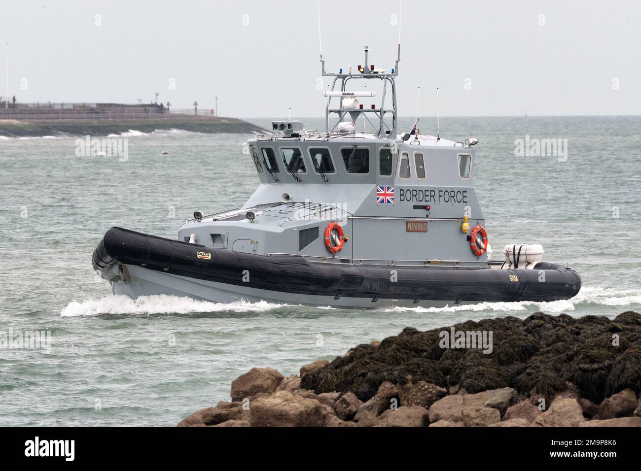 The UK Border Force Coastal Patrol Vessel Nimrod Stock Photo - Alamy