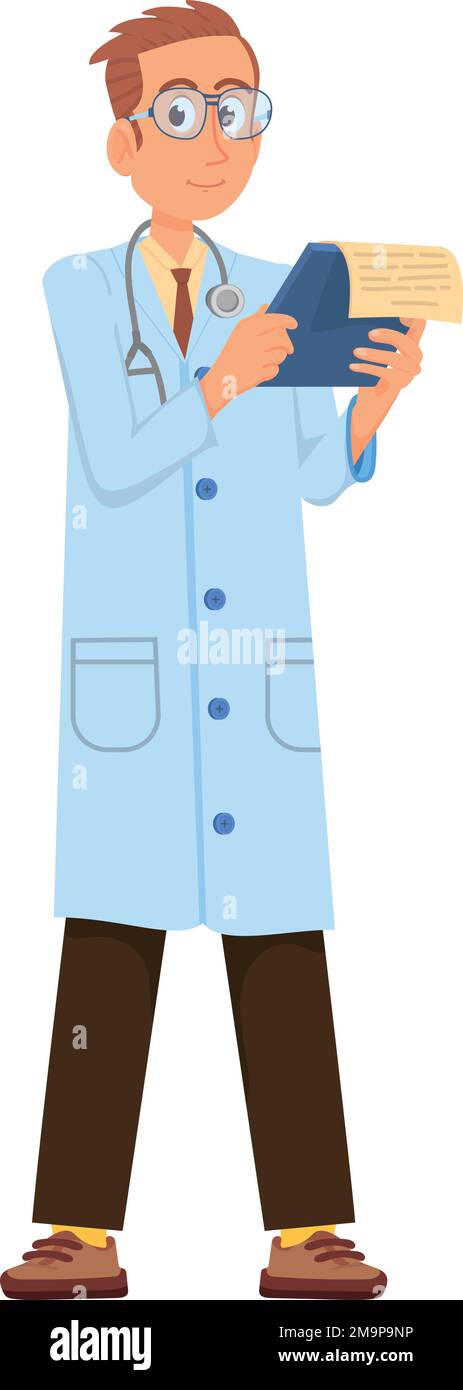 Smiling professional scientist in Stock Vector Images - Alamy