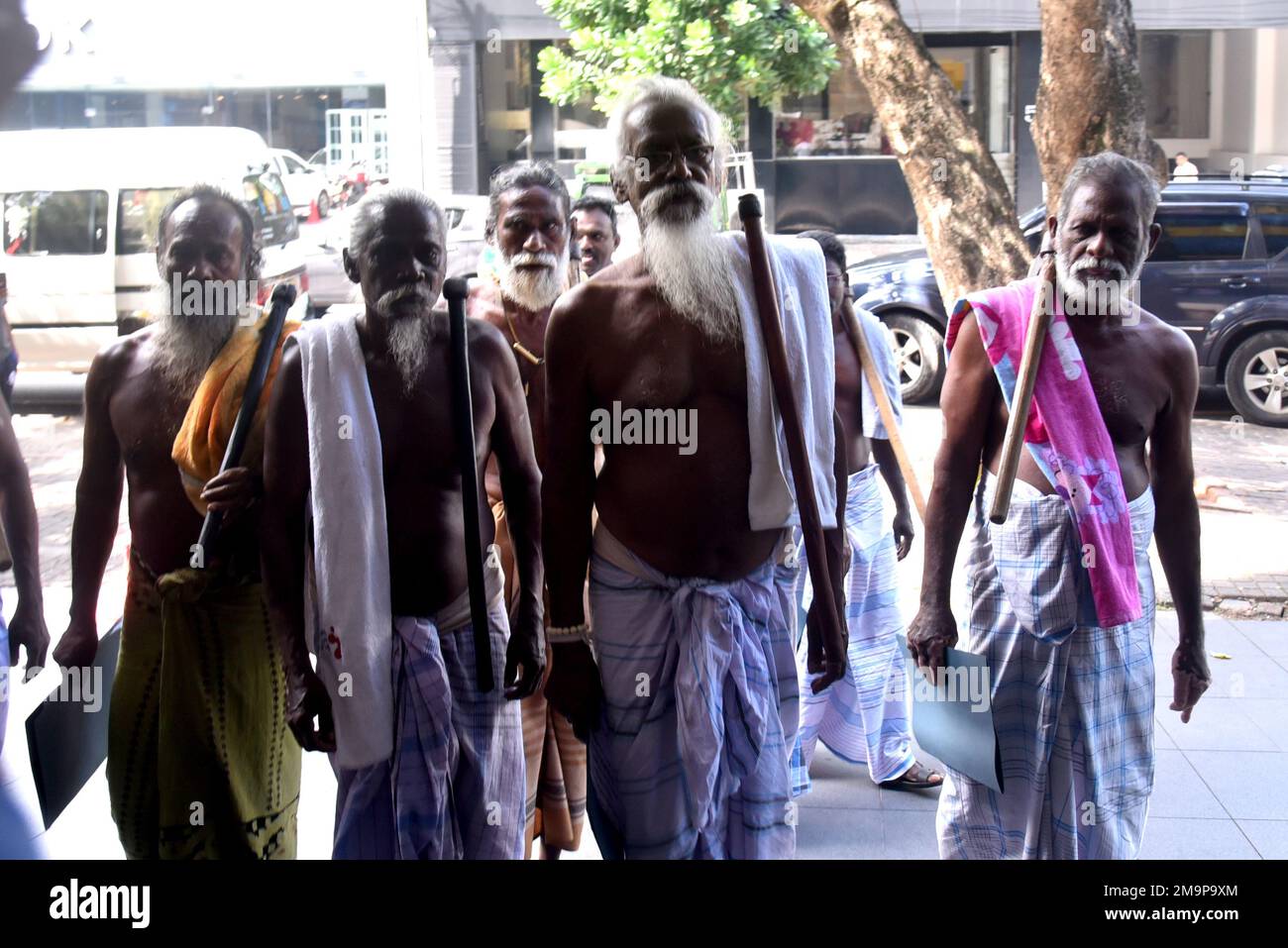 Colombo, Sri Lanka. 18th Jan, 2023. Vedda Chief Uruwarige Wannila Attho ...