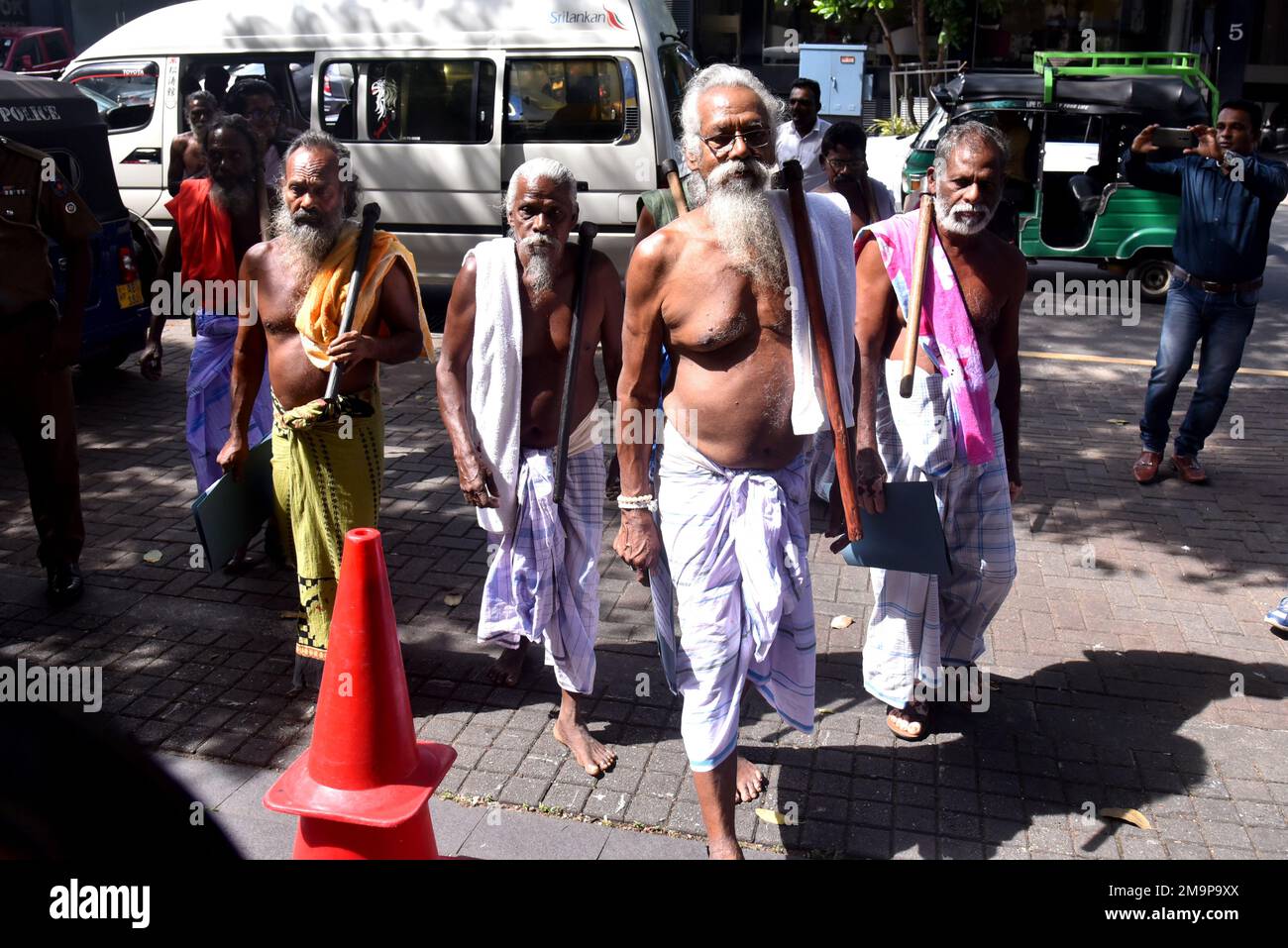Colombo, Sri Lanka. 18th Jan, 2023. Vedda Chief Uruwarige Wannila Attho ...