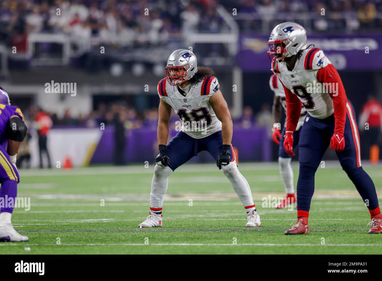 New England Patriots linebacker Jahlani Tavai (48) in action against ...