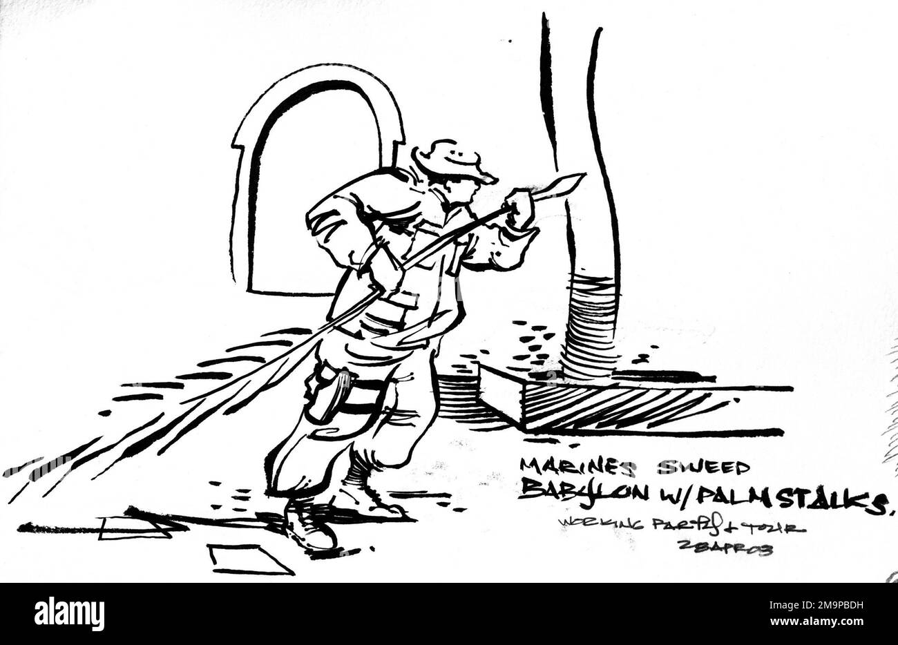 Operation iraqi freedom tank Black and White Stock Photos & Images - Alamy