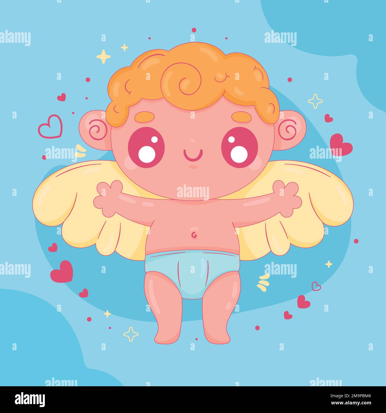 cupid angel flying love character Stock Vector Image & Art - Alamy